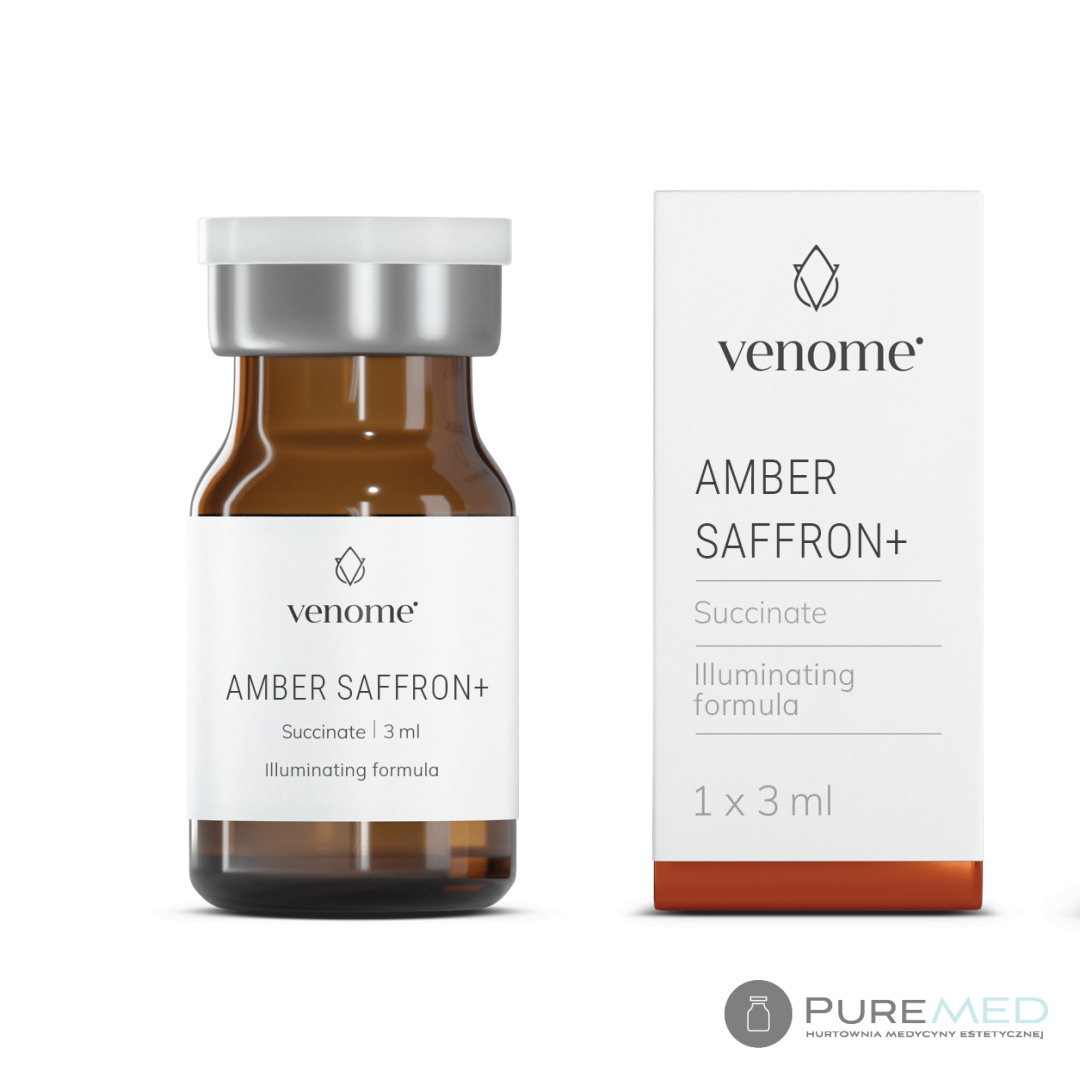 Venome Succinate Amber SAFFRON+ 3ml - profesjonalny preparat od PureMED